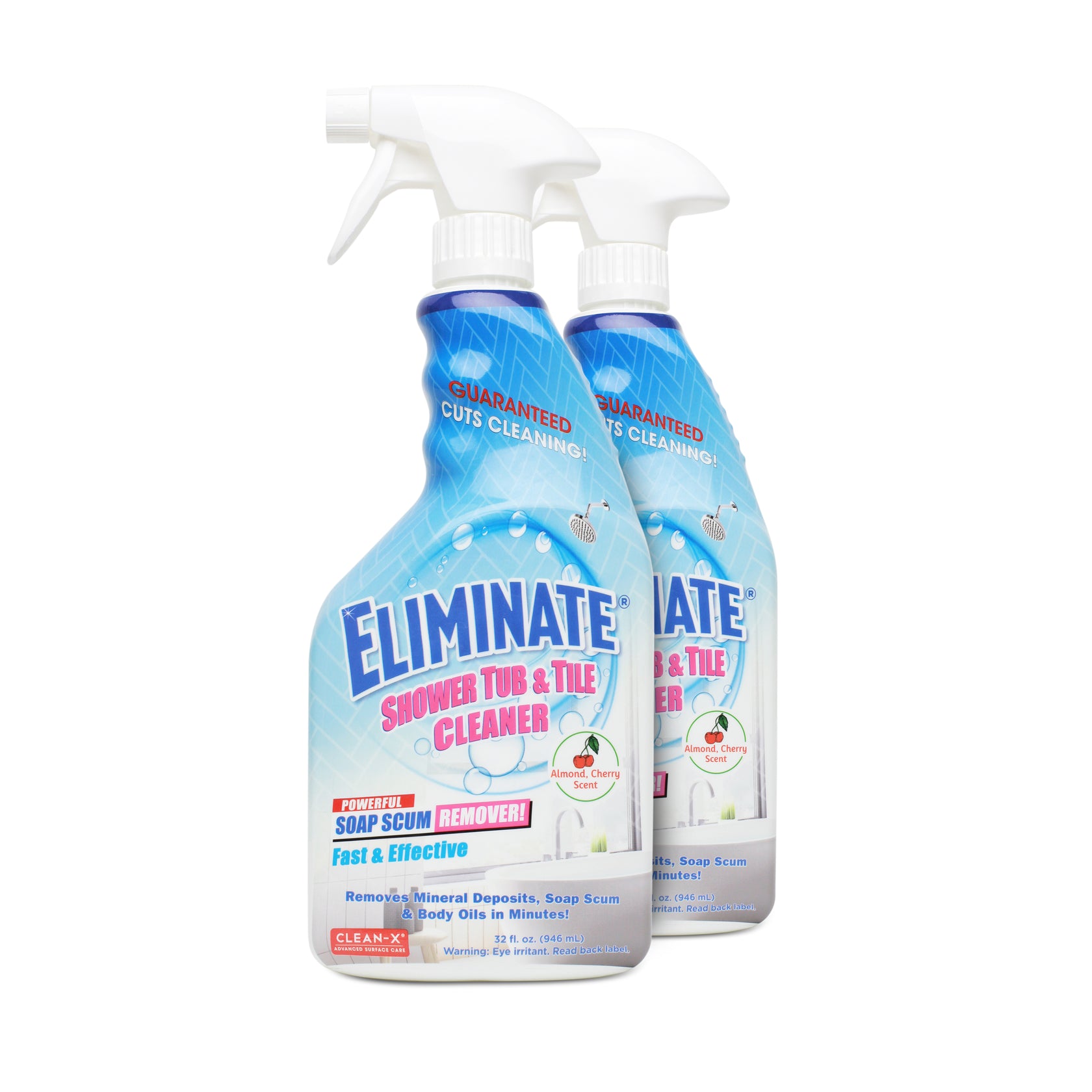 Eliminate Shower Tub & Tile Cleaner – 32 oz - 2-PACK – Unelko Corporation